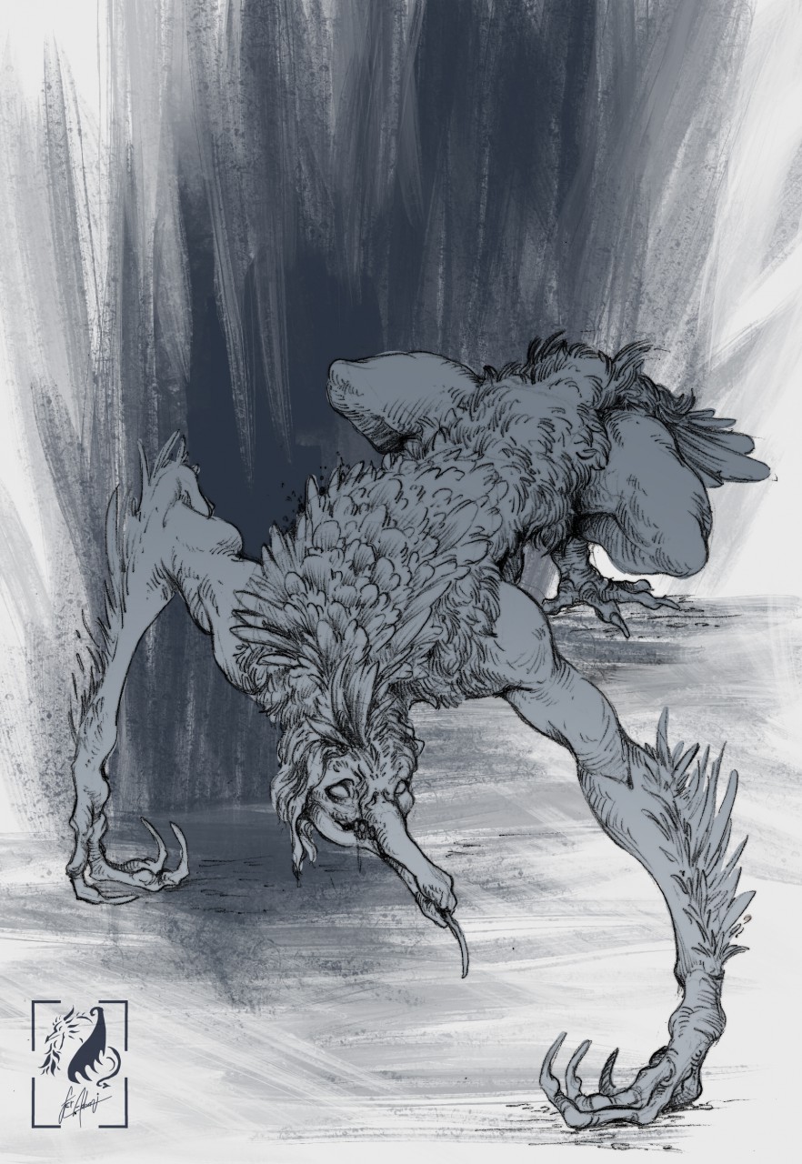 Абухуку. Иллюстрация Фернанды Адами | Bestiary.us